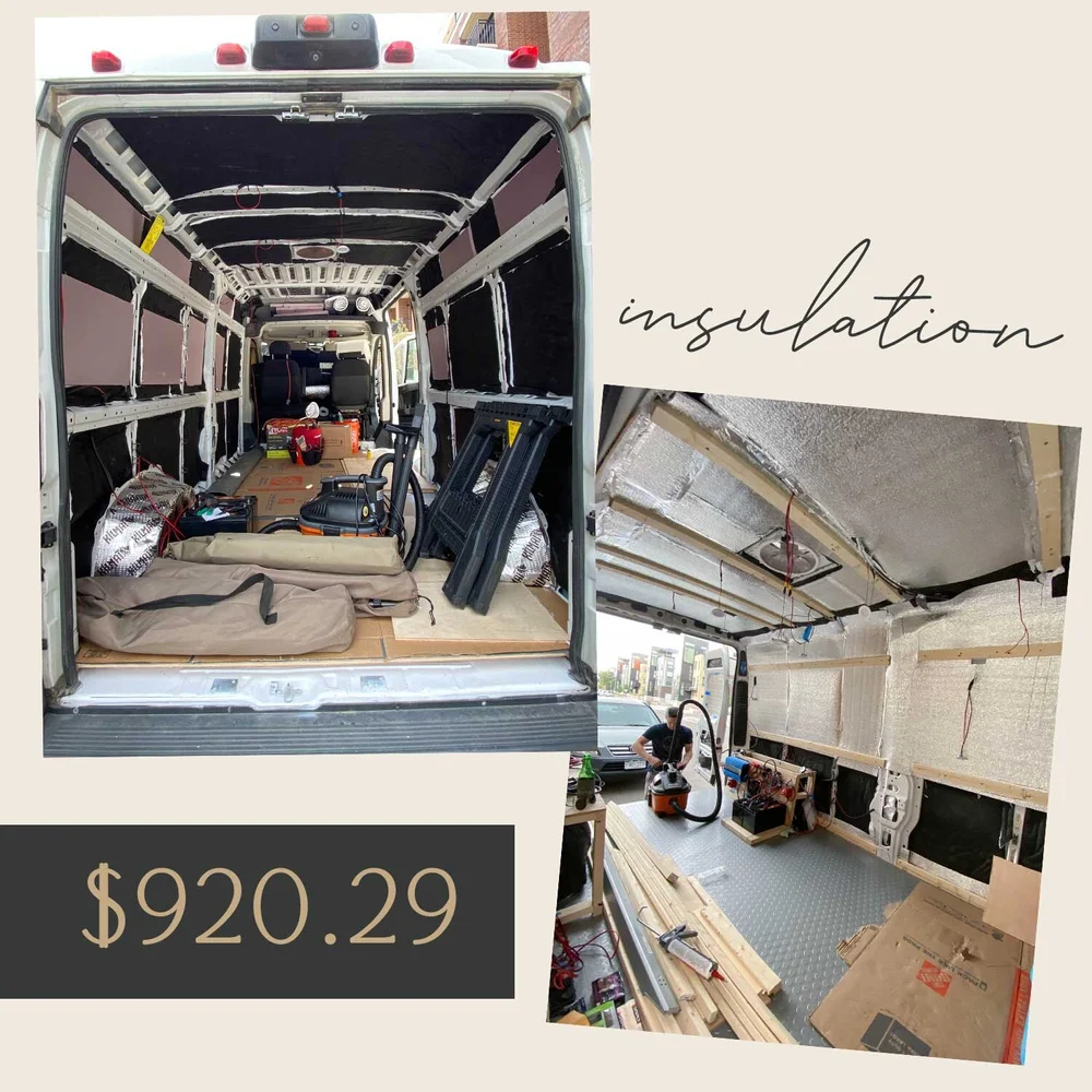 Our Van Conversion Cost + Full Shopping List of Materials — That Boujee ...
