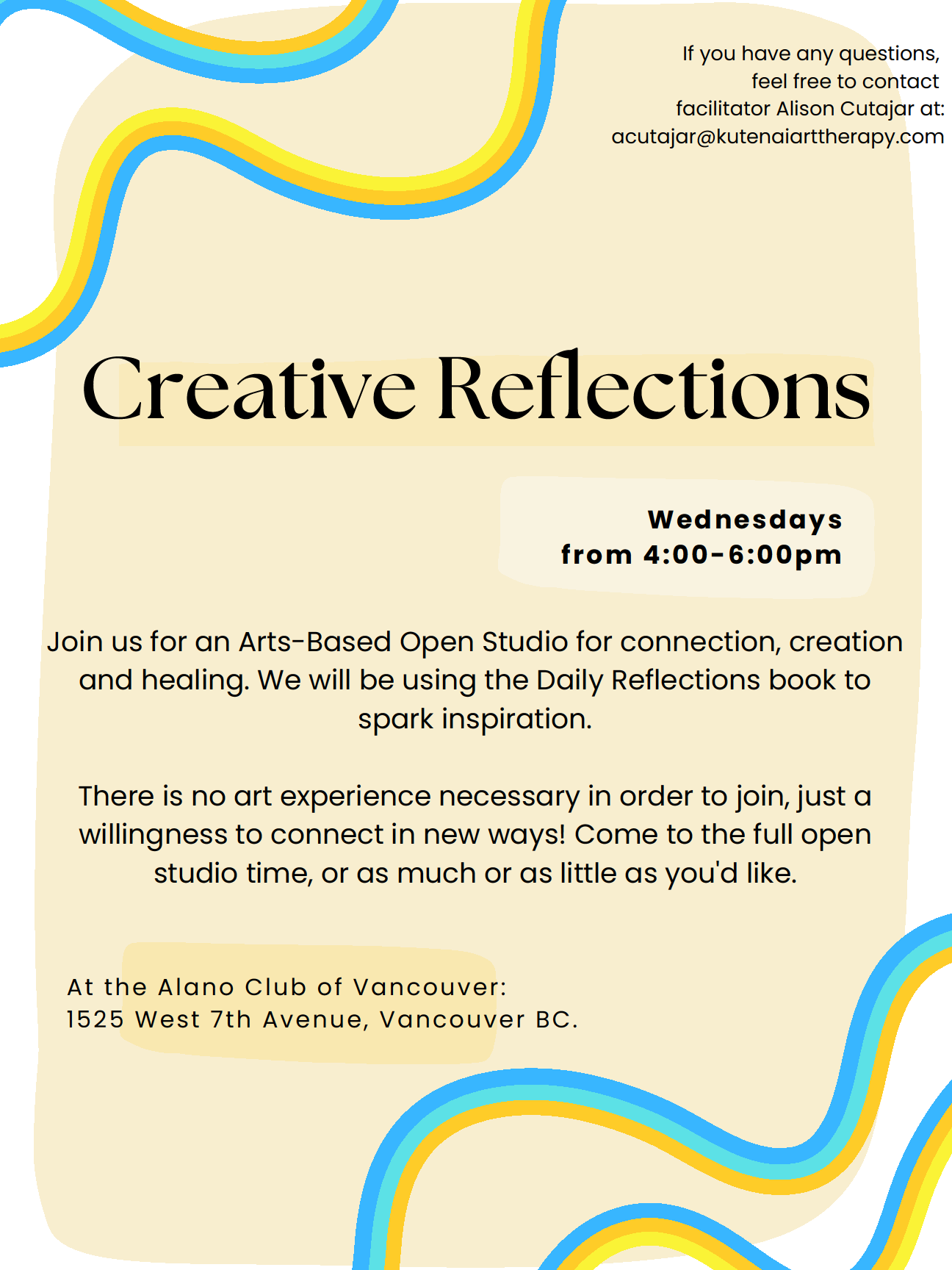 Creative Reflections - Art Therapy — Alano Club of Vancouver