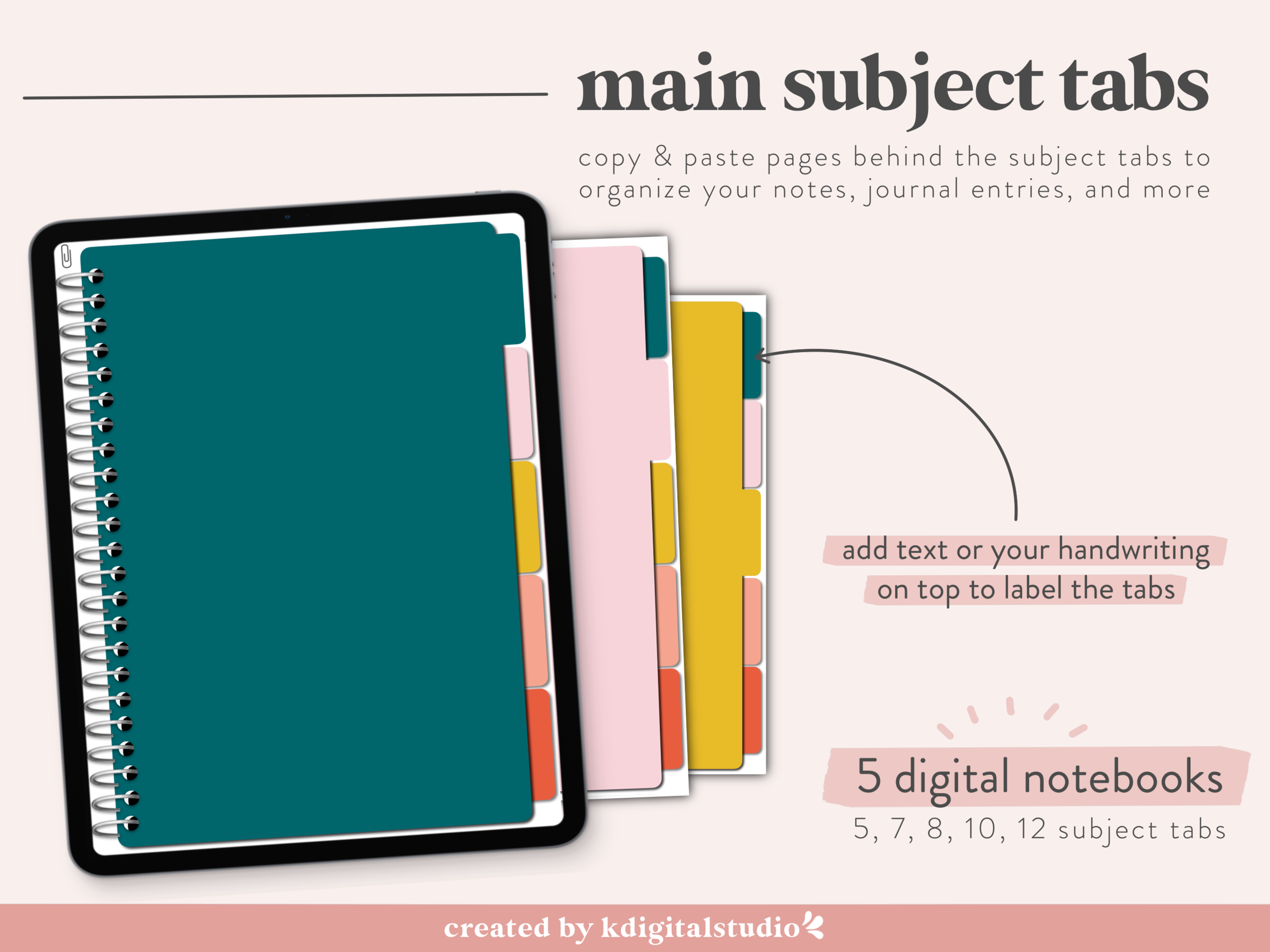 Digital Notebook Goodnotes Goodnotes Notebook Digital Notebook with ...