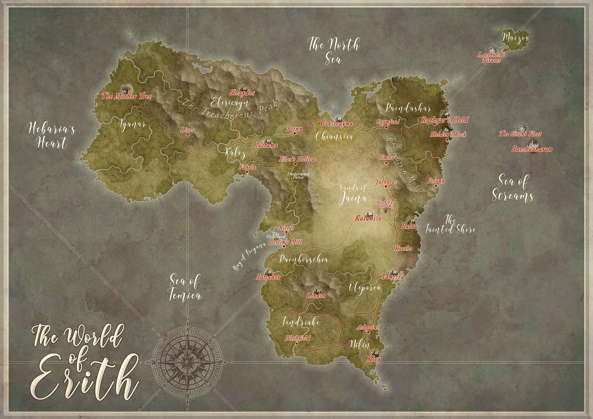 Erith World Map — HOLLY KARLSSON
