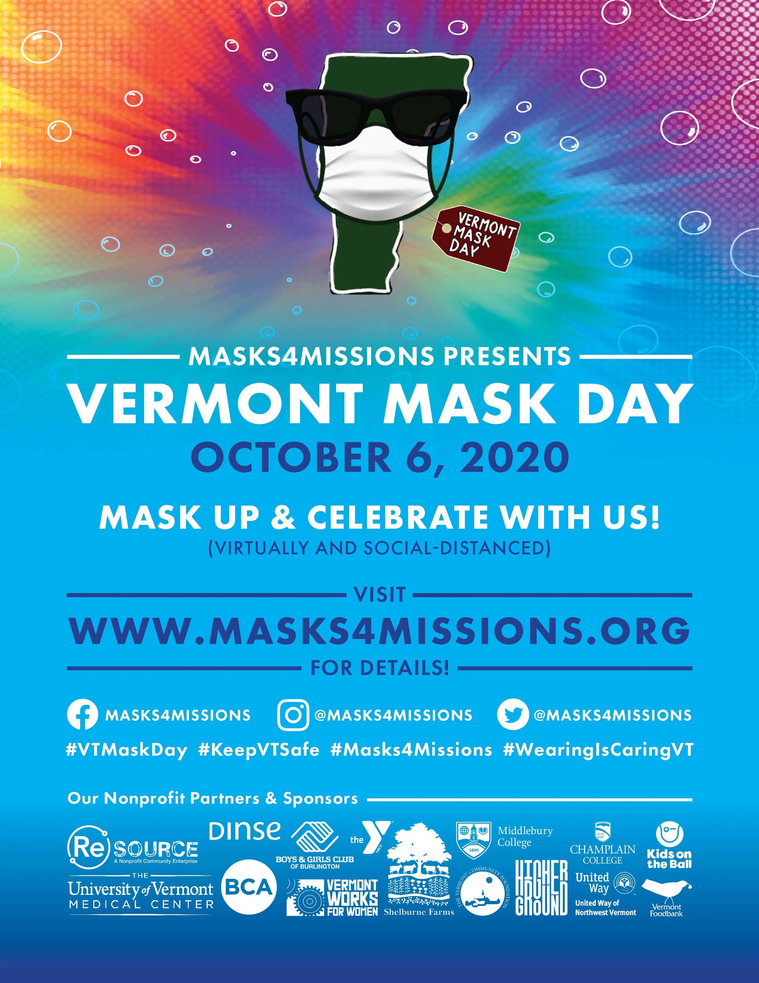 VERMONT MASK DAY — Masks4Missions