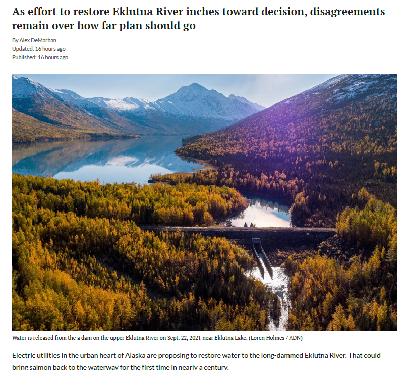 Restoring the Eklutna River