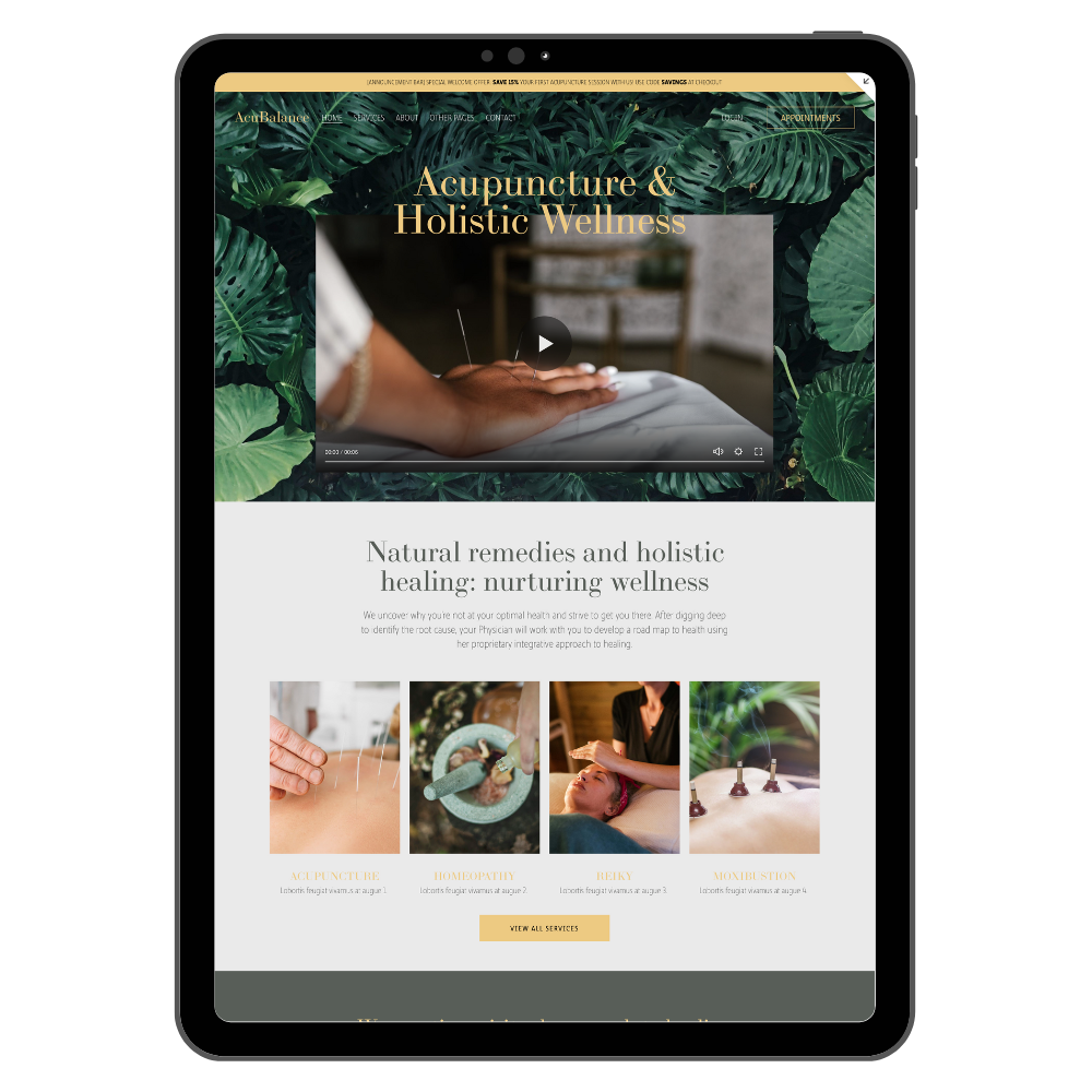 Website Template BodyBalance Massage | Squarespace template for Massage ...