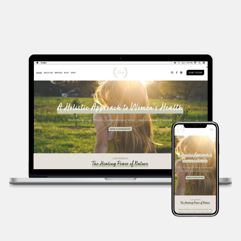 Sage | Holistic Wellness Squarespace Template — Imagiweb Design & Marketing: Squarespace Web Design