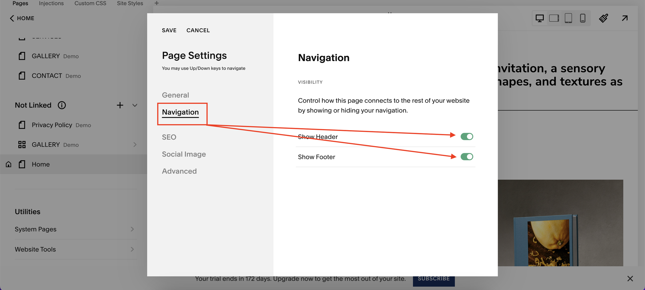 Hide Header and Footer on One Page Only on Squarespace Hide Header and Footer on One Page Only on Squarespace
