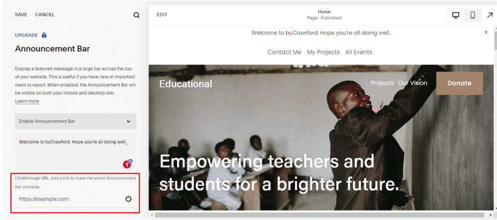 How to Add a Squarespace Announcement Bar: Step-by-Step