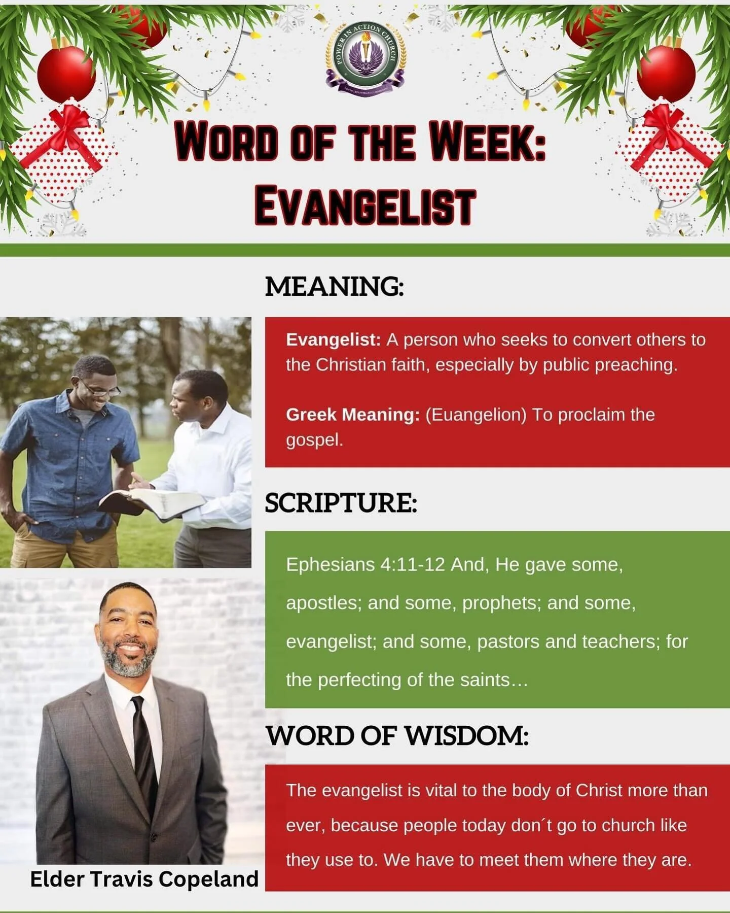 Evangelism 101 — | Power In Action Church