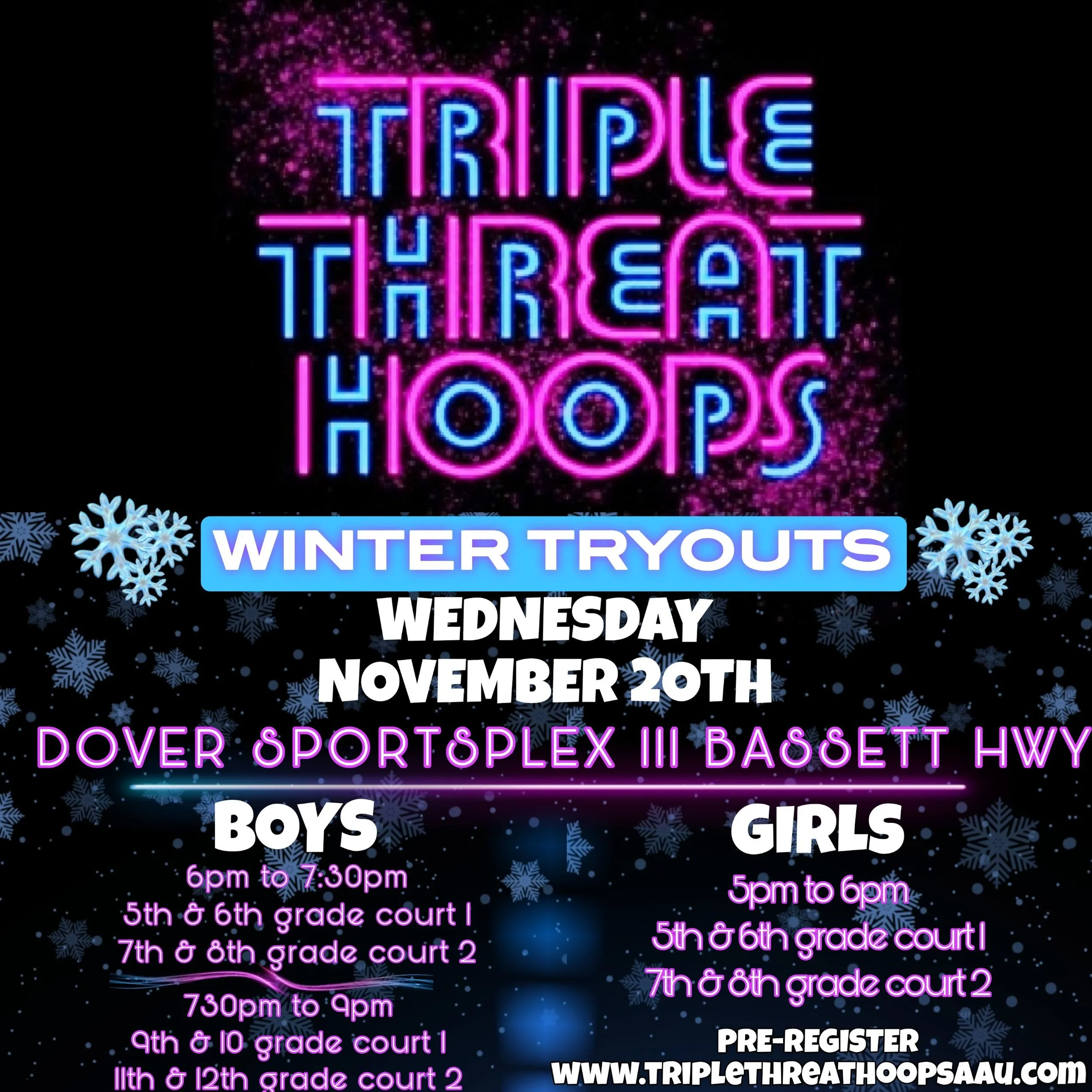 Tryouts — Triple Threat Hoops AAU