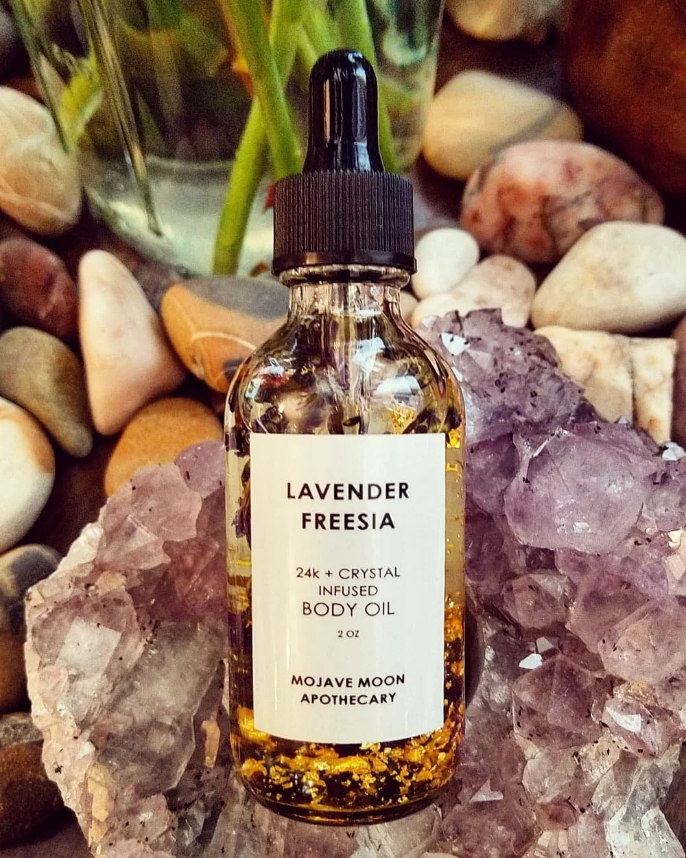 Citrus Creme 24kt Gold Citrine Crystal Infused Body Oil — MOJAVE MOON ...