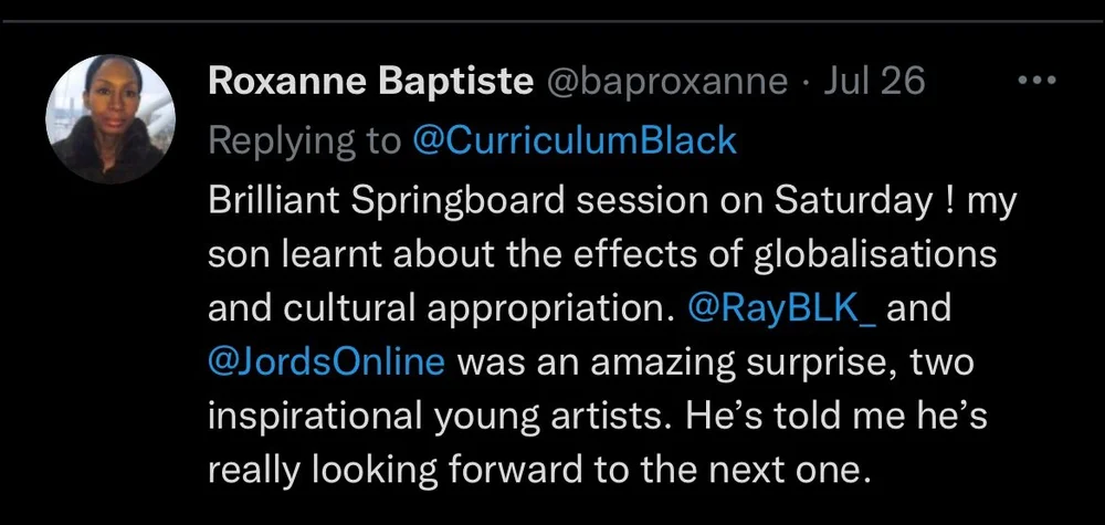 Springboard Programme: London Launch, July 2021 — The Black Curriculum