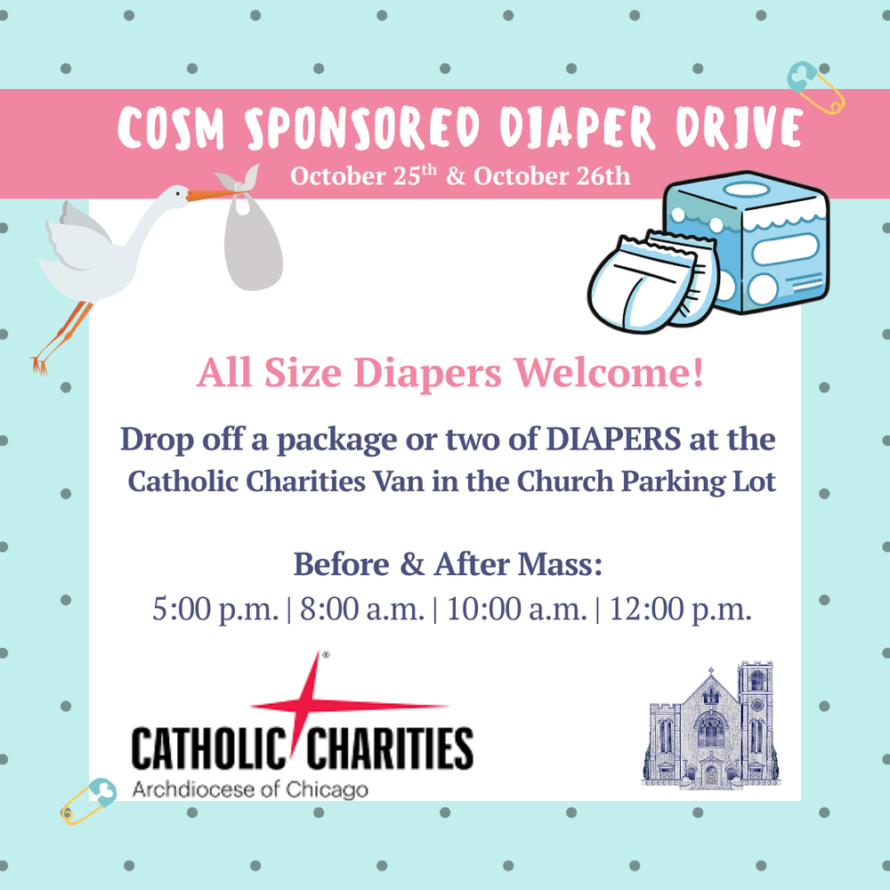 Diaper Drive — Church of St. Mary