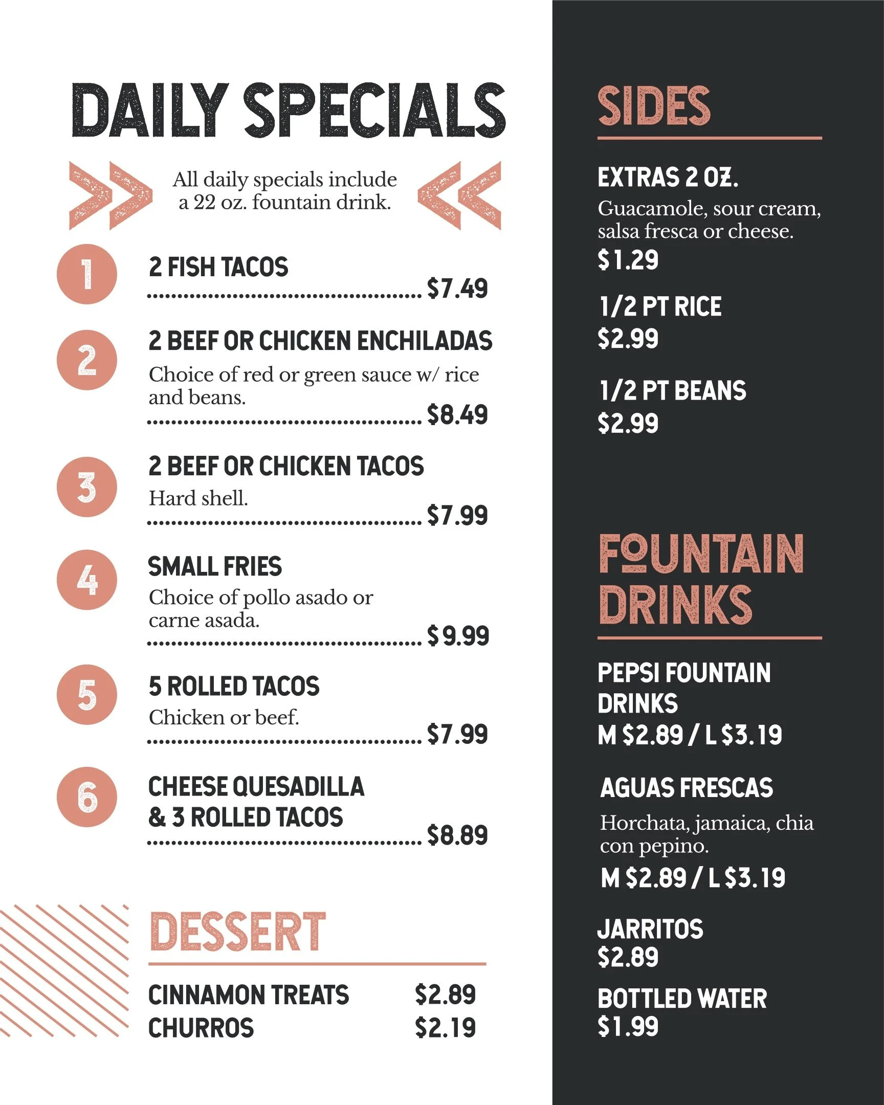 Menu — The Burrito Factory