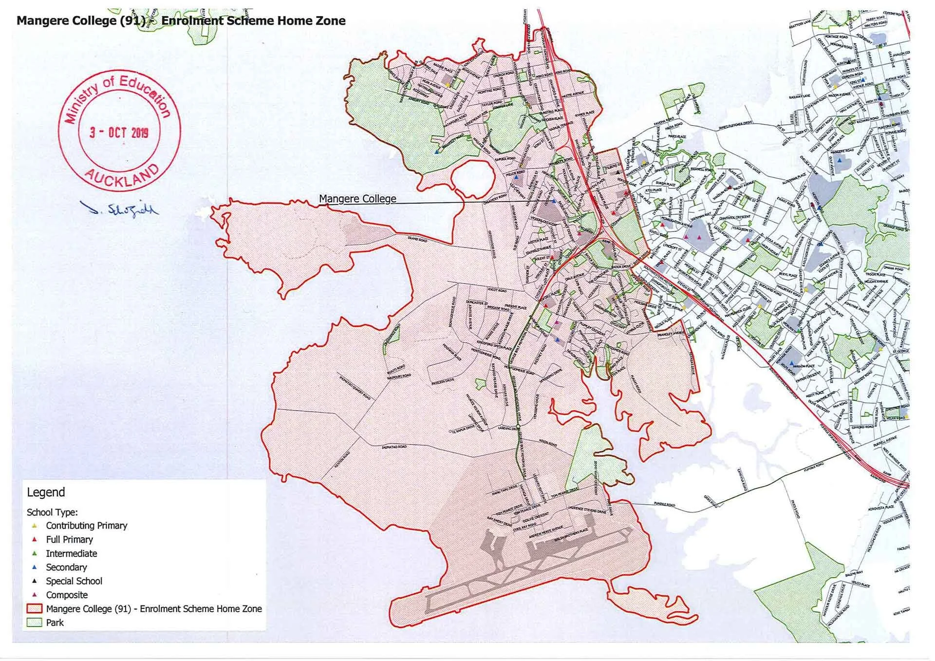 Enrolment Scheme — Māngere College
