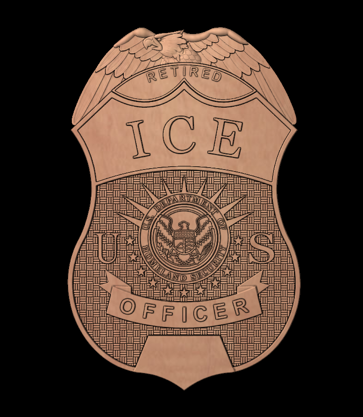 Sweet Mesquite Creations — 3D STL File CNC Model-Police-Badge-Homeland ...