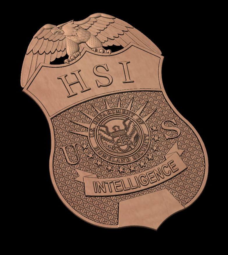 Sweet Mesquite Creations — 3D STL File CNC Model-Police-Badge-TSA seal ...