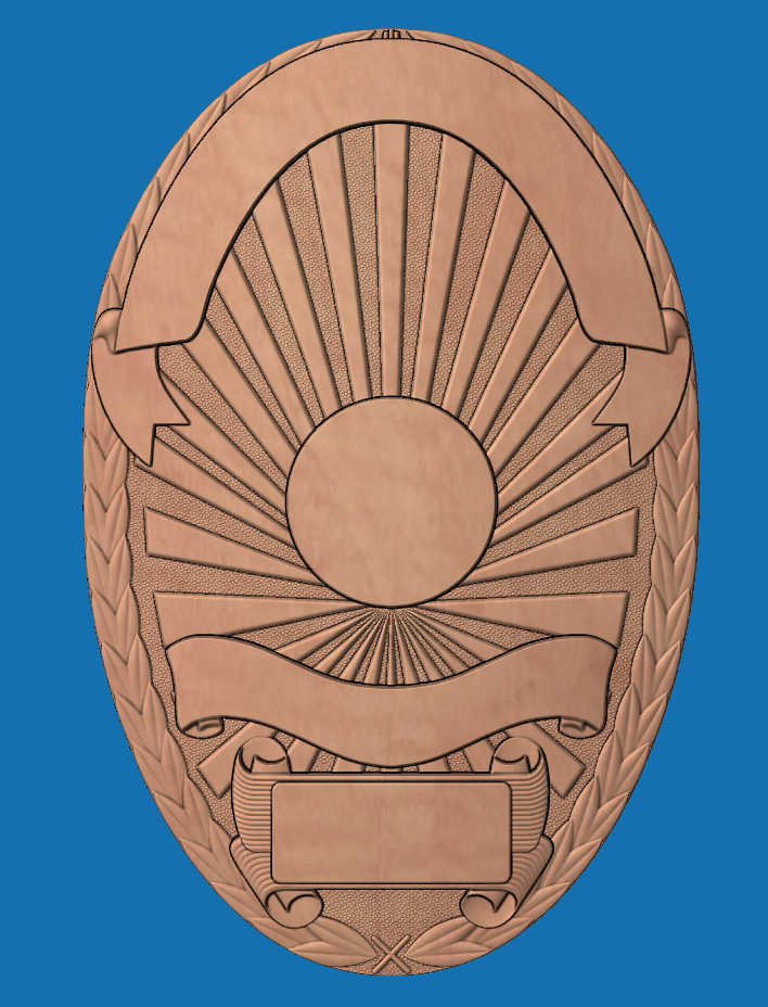 Sweet Mesquite Creations — 3D STL File CNC Model-Police-Badge-Blank ...