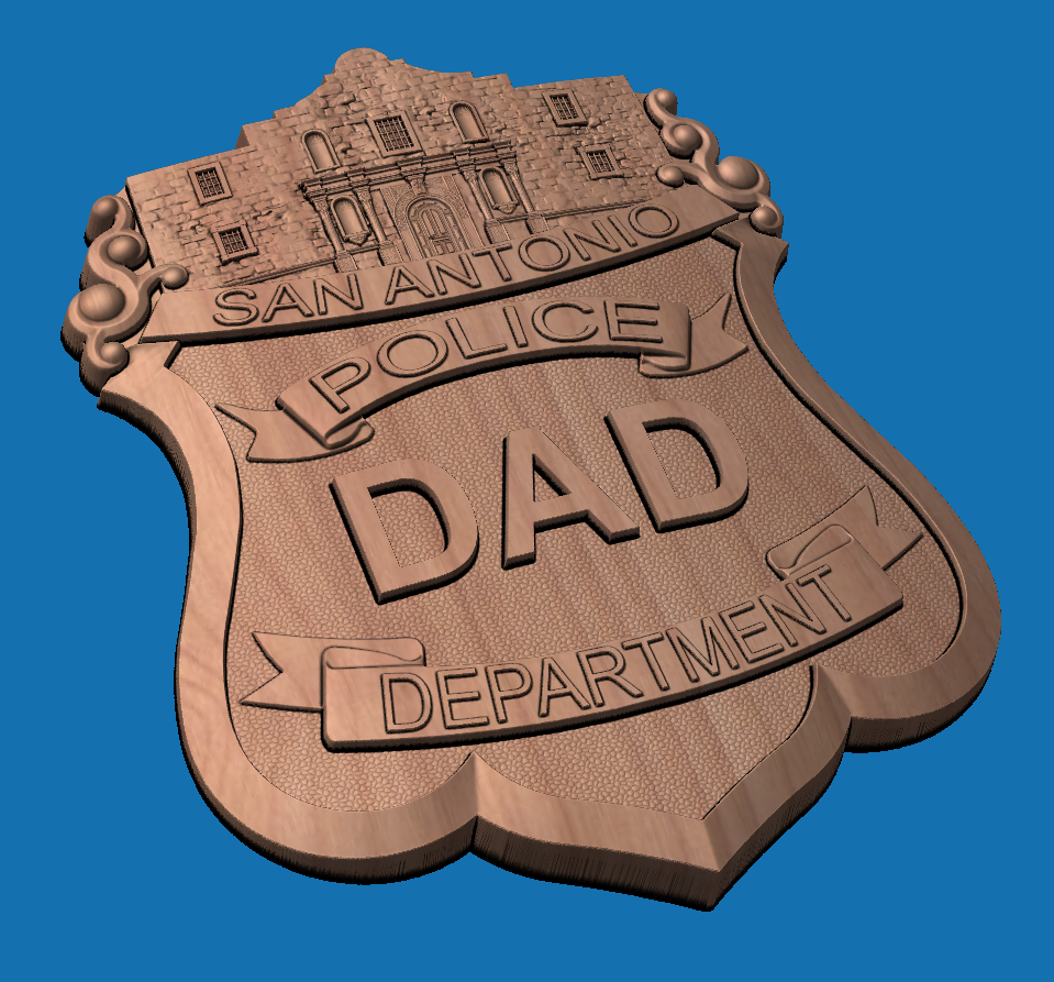 Sweet Mesquite Creations — 3D carved wooden police badges