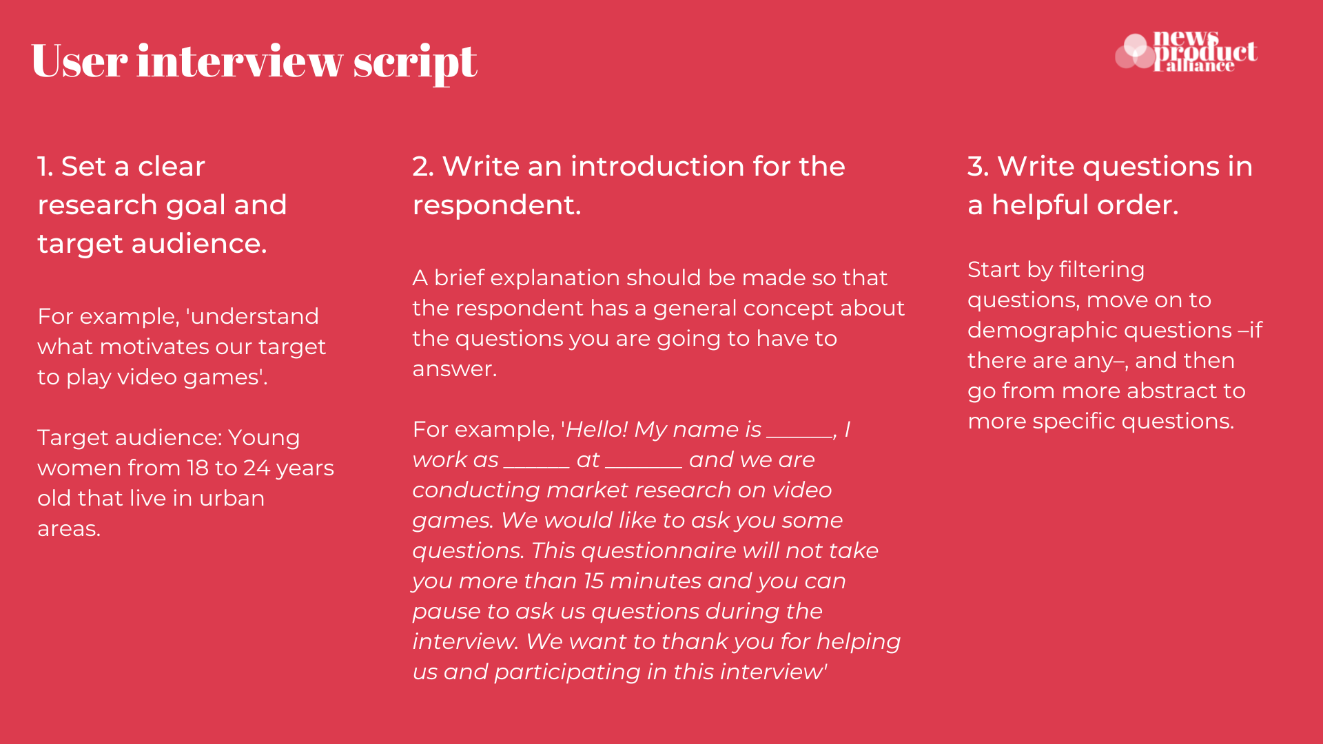 Getting started with product research — News Product Alliance