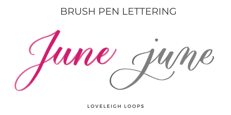 How To Write June In Calligraphy (Free Worksheets!) — Loveleigh Loops