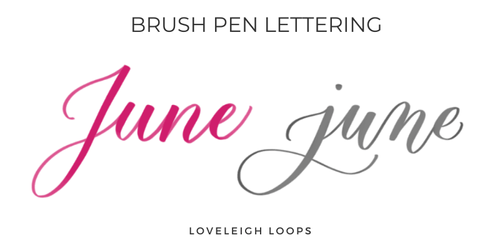 How To Write June In Calligraphy (Free Worksheets!) — Loveleigh Loops