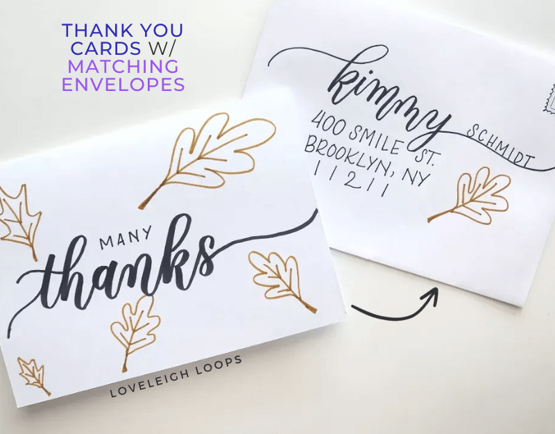 How To Write Thank You In Calligraphy (Free Traceable Guide ...