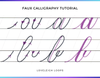 How To Do Faux Calligraphy [Alphabet + Free Course] — Loveleigh Loops