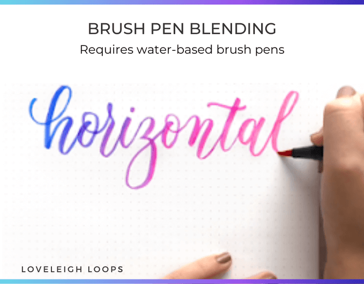 Brush Pen Lettering & Calligraphy [Beginner's Guide] — Loveleigh Loops