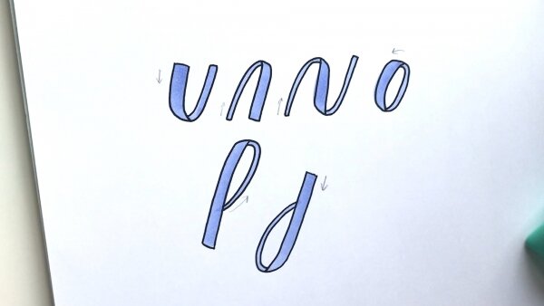 How to do “Ribbon Lettering” — Loveleigh Loops