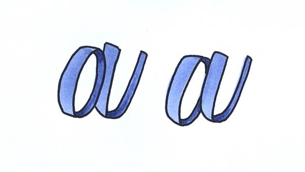 How to do “Ribbon Lettering” [Tutorial + Alphabet] — Loveleigh Loops