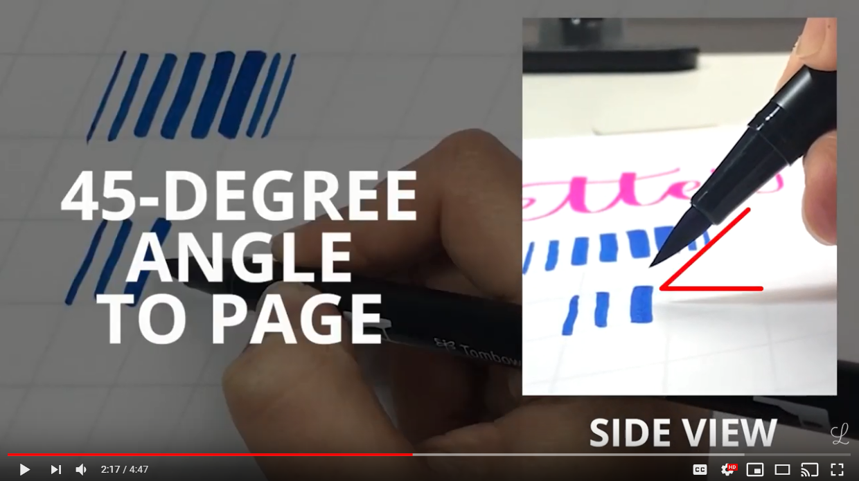 How to Hold Brush Pens for Lettering — Loveleigh Loops