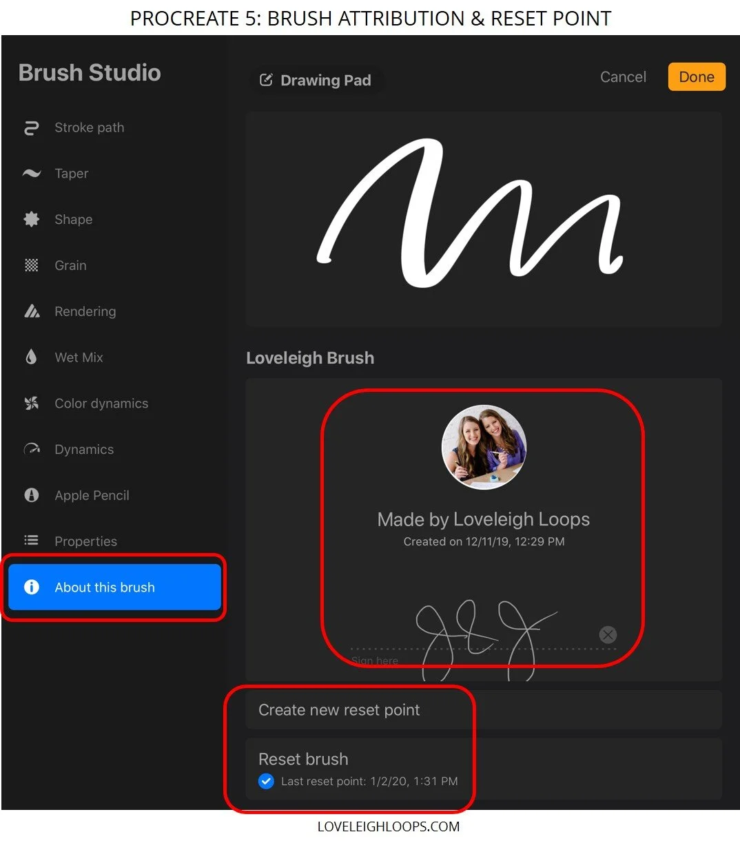 Procreate 5: Updates for Hand Lettering and Calligraphy — Loveleigh Loops