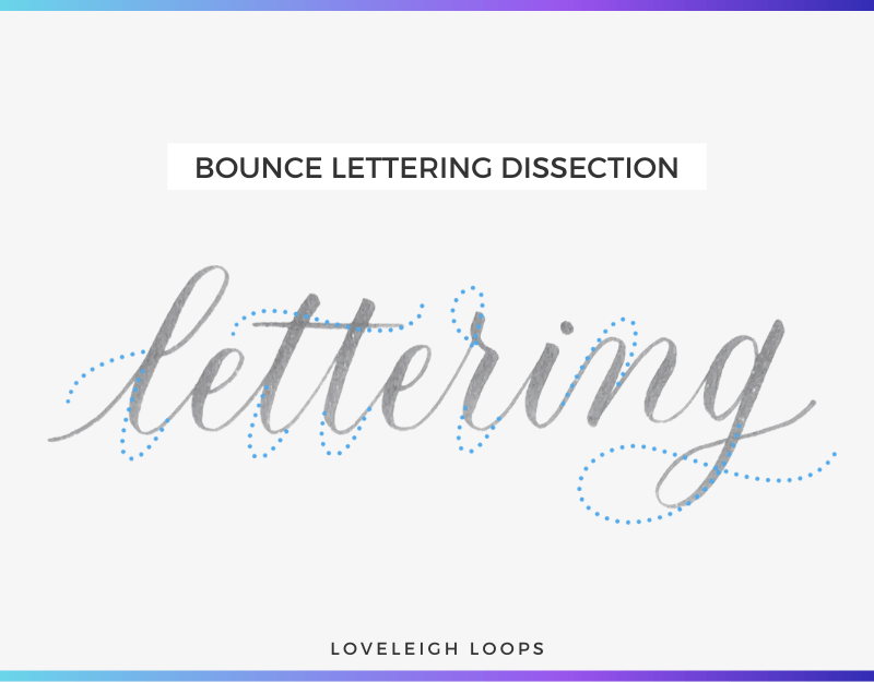 Bounce Lettering Beginner Tutorial and Analysis — Loveleigh Loops