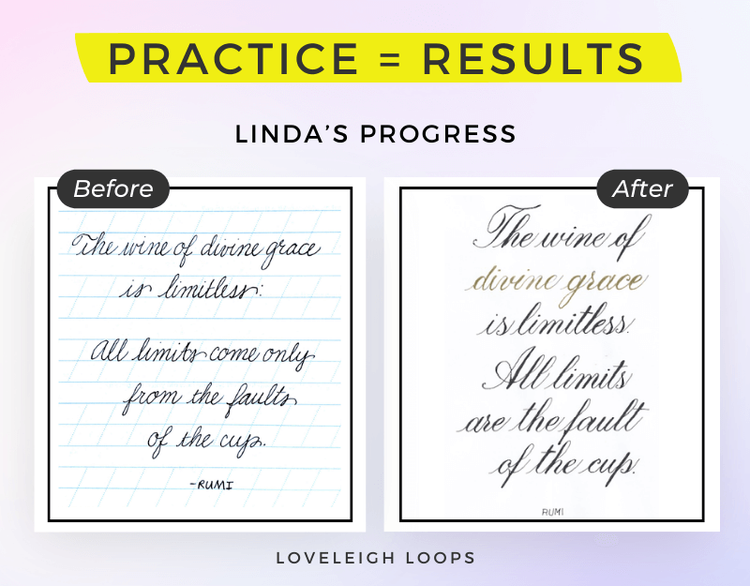 How To Practice Calligraphy Effectively (Free Worksheets!) — Loveleigh ...