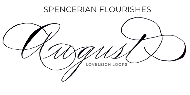Tutorial: How To Write August In Calligraphy (8 STYLES) — Loveleigh Loops