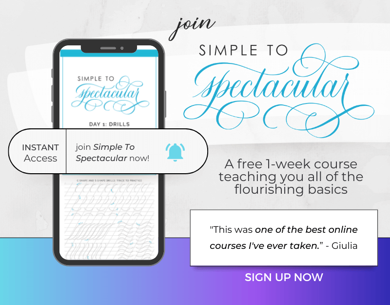 Calligraphy Flourishes Guide [+ Free Practice Sheets] — Loveleigh Loops