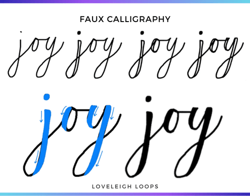 How To Learn Calligraphy From Scratch [FREEBIES] — Loveleigh Loops