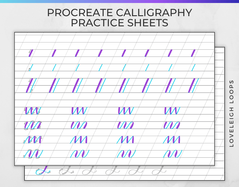 Procreate Calligraphy Ultimate Beginner Guide — Loveleigh Loops