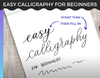 How To Do EASY Calligraphy [Free Worksheets] — Loveleigh Loops