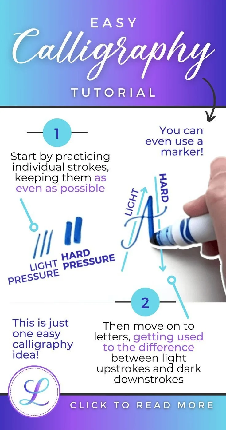 Modern Calligraphy For Beginners (FREE WORKSHEETS) — Loveleigh Loops