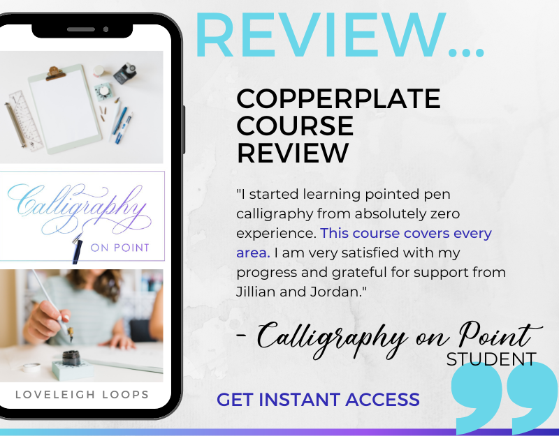 Beginner's Guide To The Copperplate Uppercase Alphabet — Loveleigh Loops