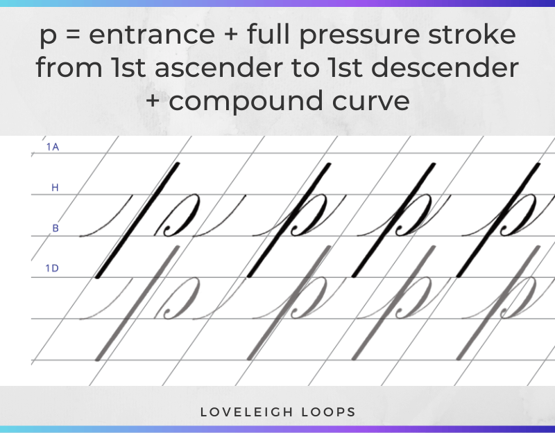 Copperplate Alphabet Letter By Letter [+ Free Worksheet] — Loveleigh Loops
