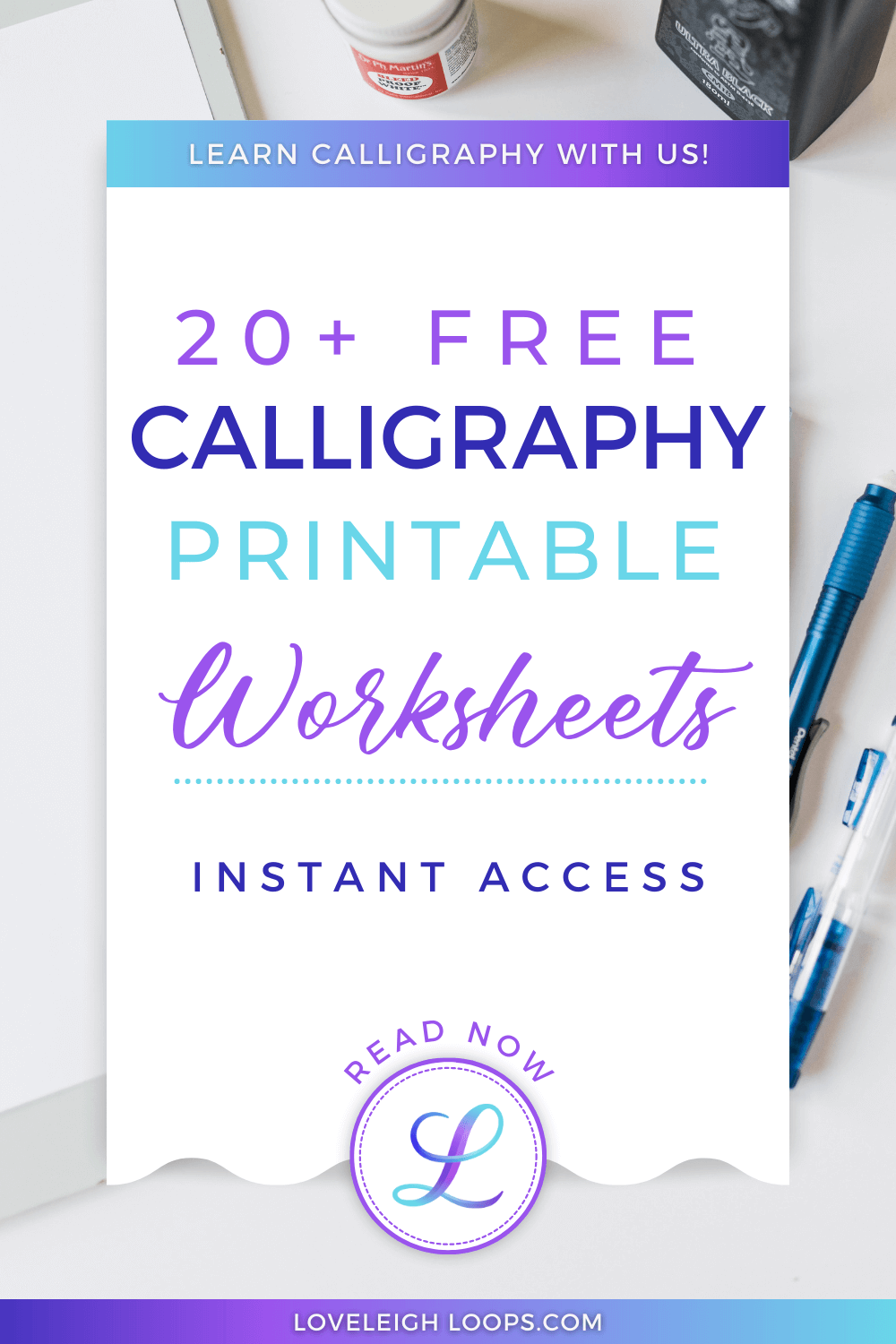 Hand lettering worksheets online