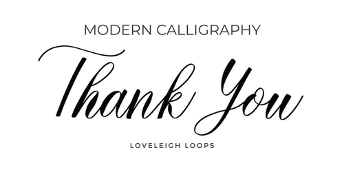 How To Write Thank You In Calligraphy (Free Traceable Guide ...