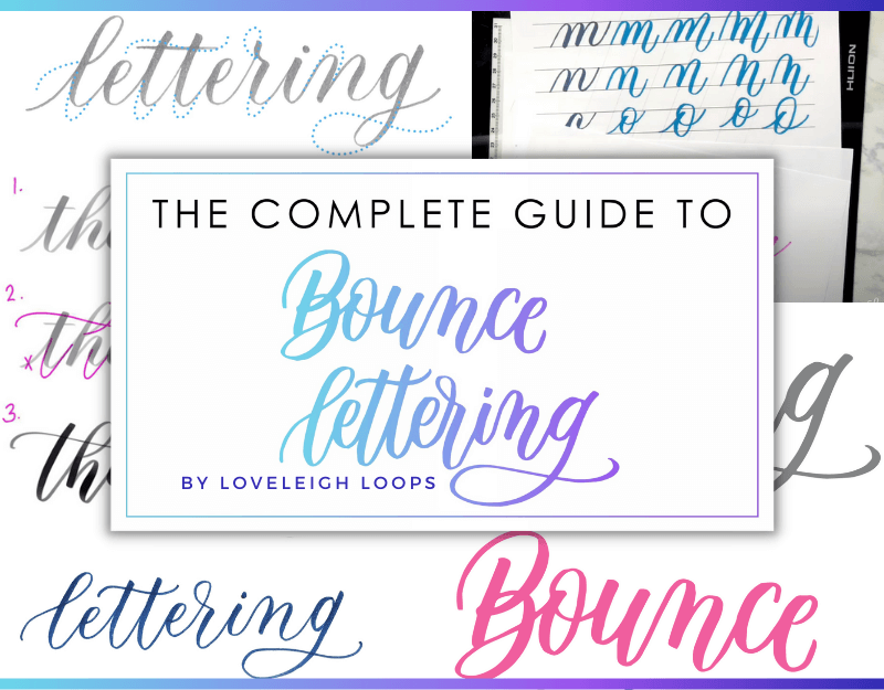 Bounce Lettering Beginner Tutorial and Analysis — Loveleigh Loops