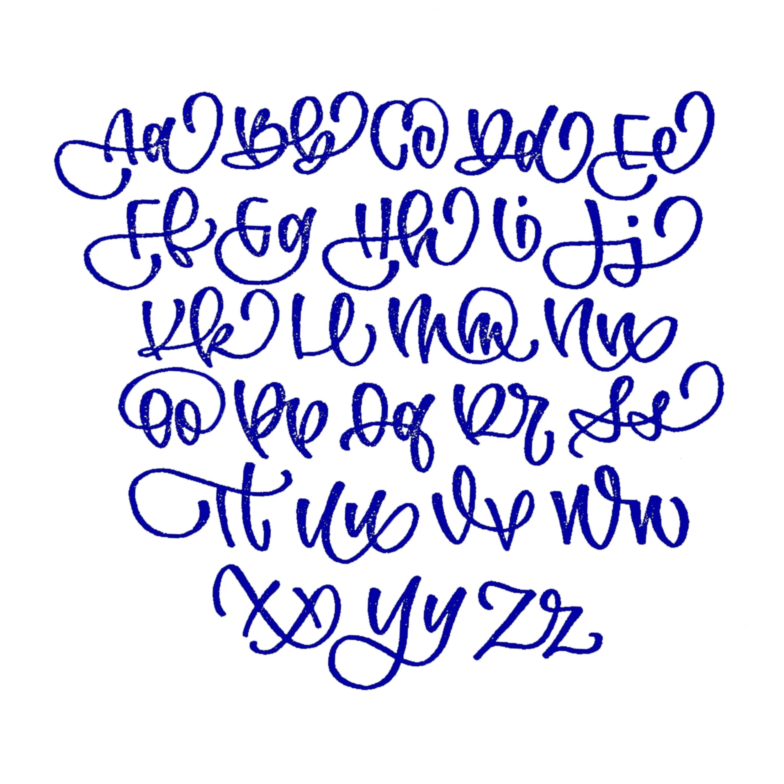 Fancy Calligraphy Alphabet Styles From A To Z