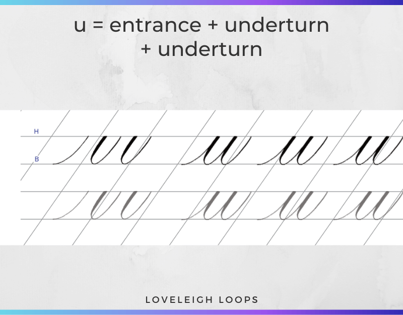 Copperplate Alphabet Letter By Letter [+ Free Worksheet] — Loveleigh Loops