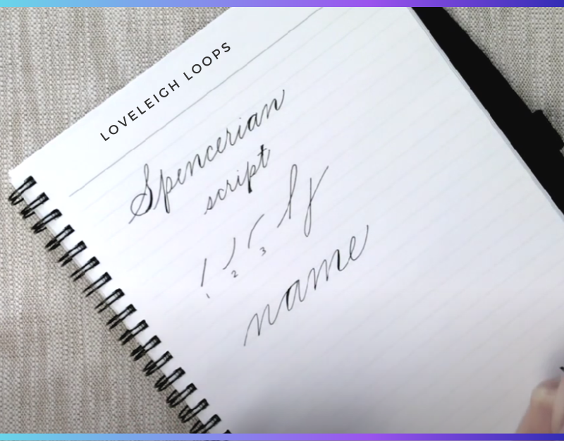Beginner's Guide To The Spencerian Script [Tutorial] — Loveleigh Loops