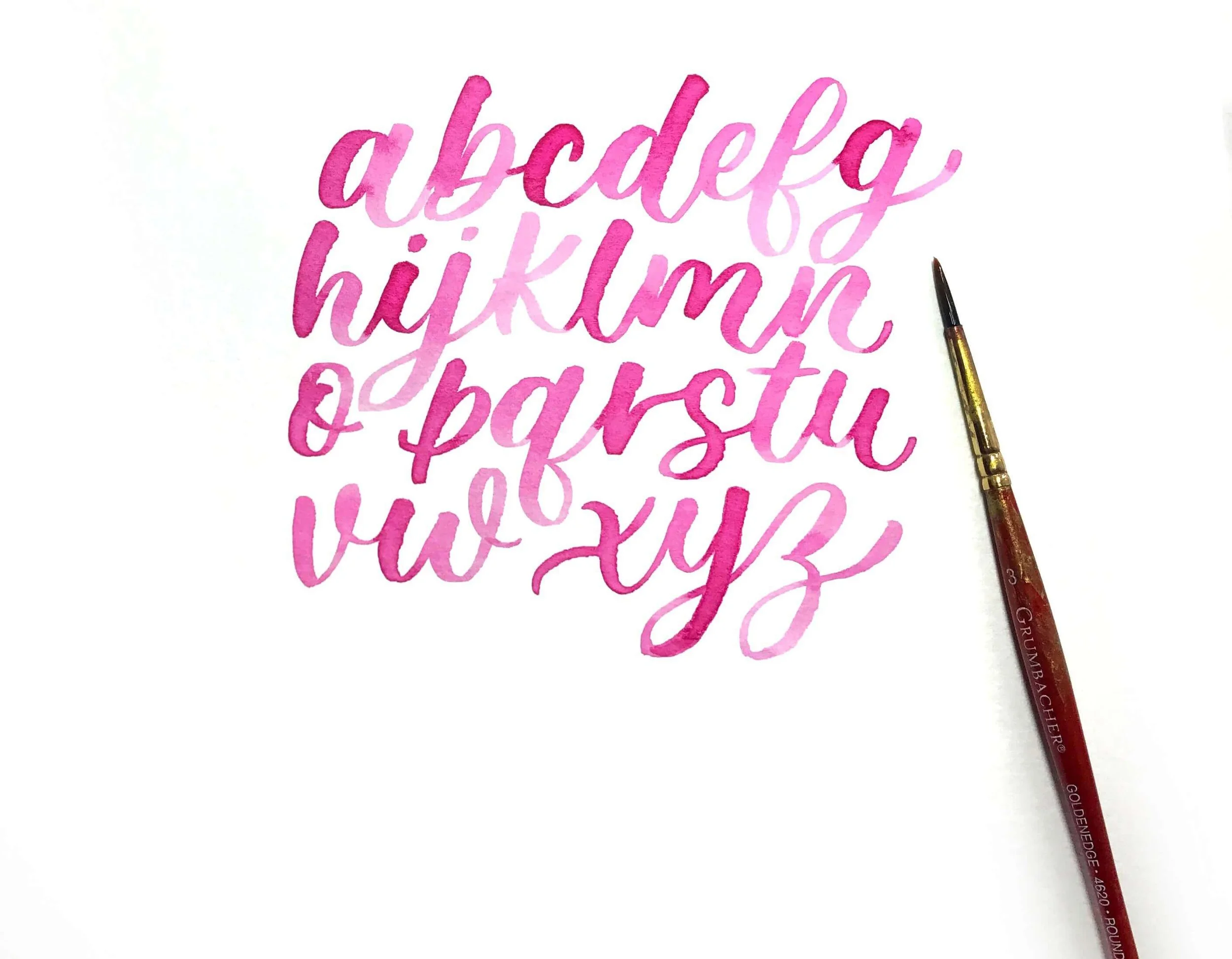 Hand Lettering Alphabet