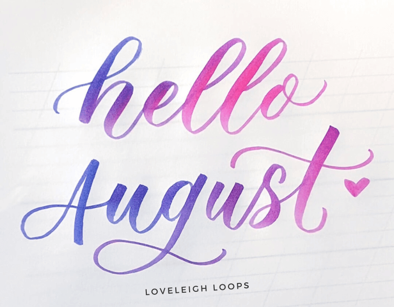 31 Daily August Lettering Prompts [+ FREE WORKSHEETS] — Loveleigh Loops