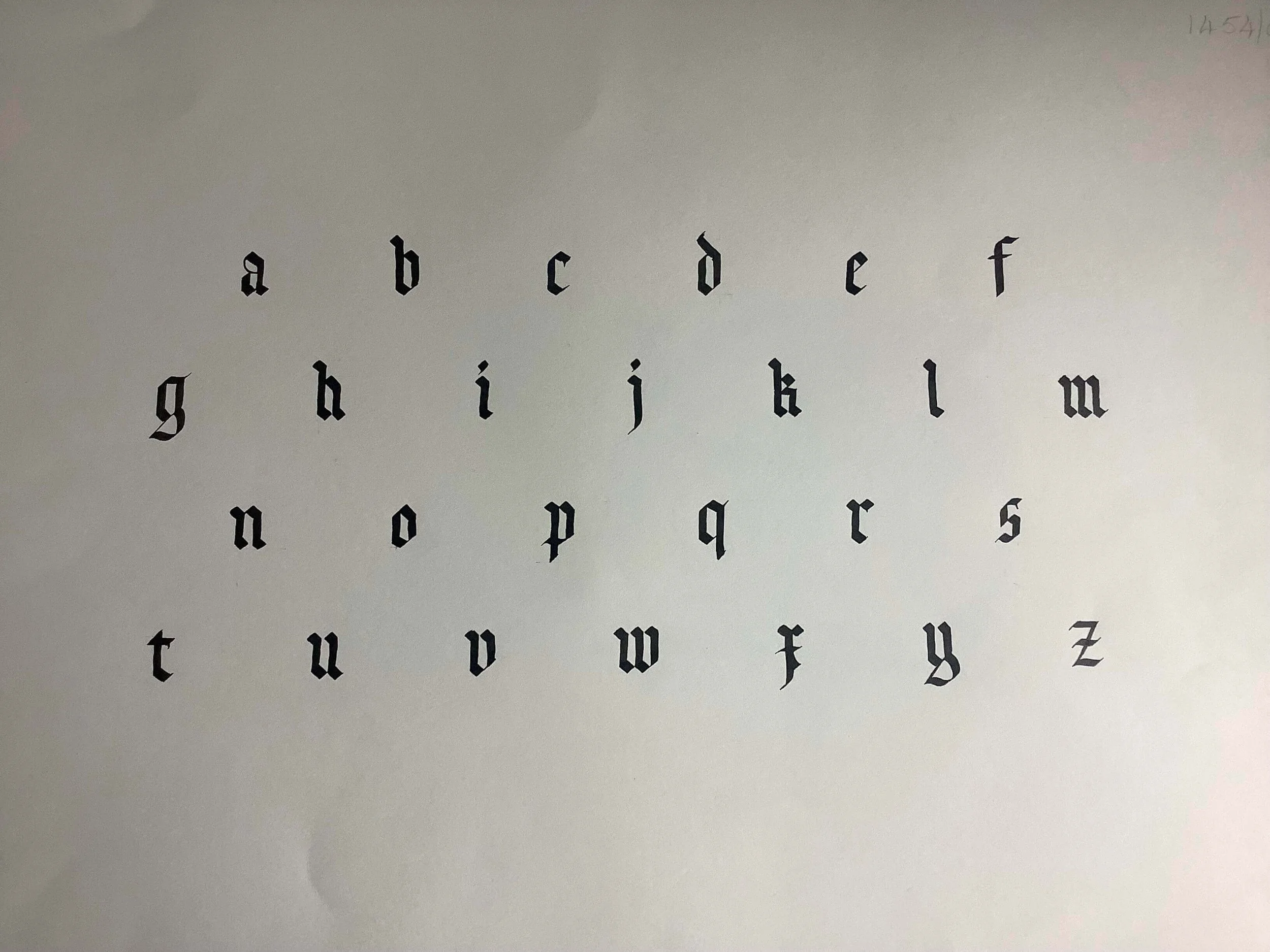 Lowercase Calligraphy U